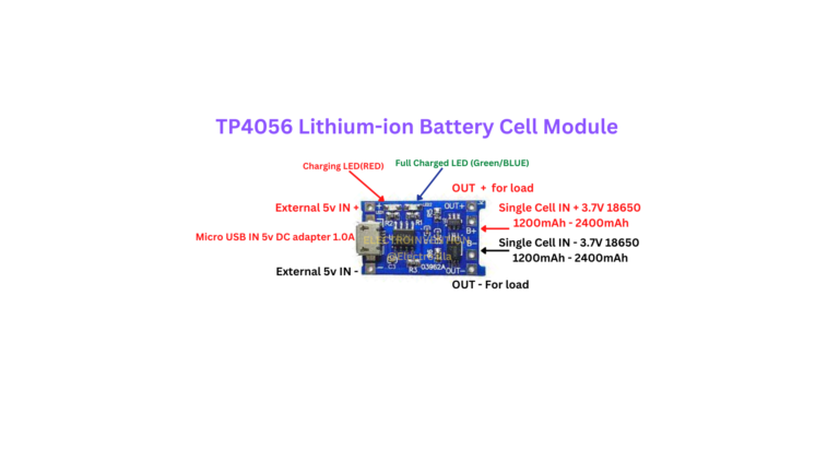Lithium Ion Battery Charger | Smart BMS Circuit using TP4056